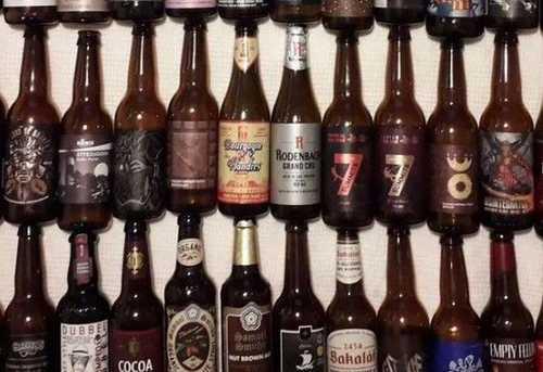 Коллекционные бутылки из под крафтового пива
