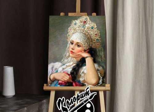 Портрет Русской девушки в какошнике