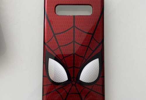 Чехол накладка Marvel на Sumsung Galaxy S10+