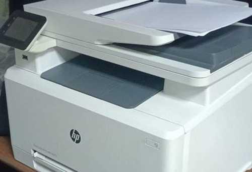 Цветной принтер HP color LaserJet pro mfp m277n