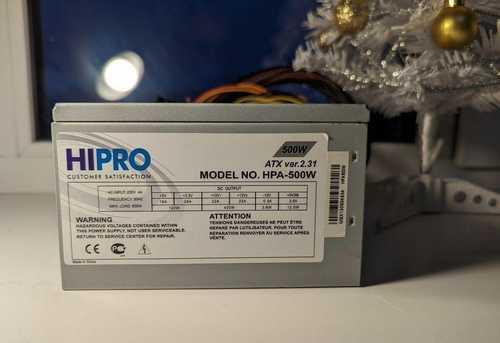 Блок питания hipro 500w