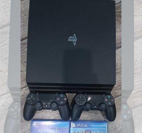 Sony playstation 4 pro 1tb с играми