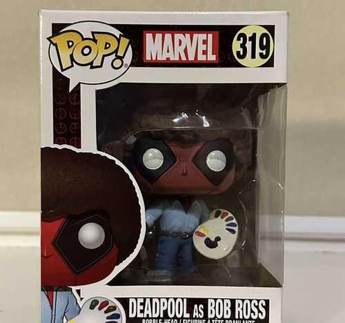 Funko POP deadpool as Bob Ross