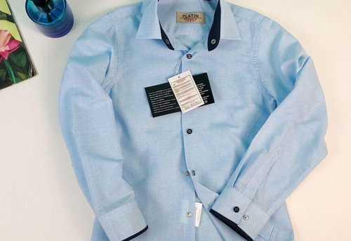 Рубашка на кнопках (новая) 122-158 см