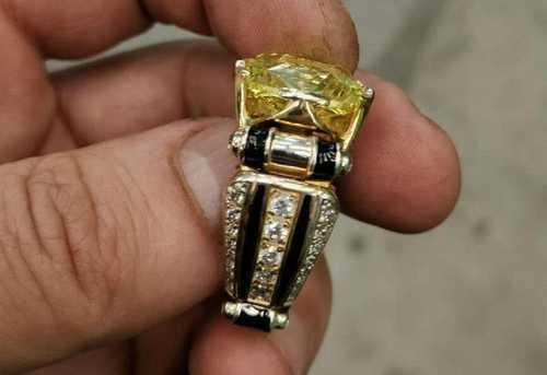 Кольцо с Сапфиром, золото 585 пробы