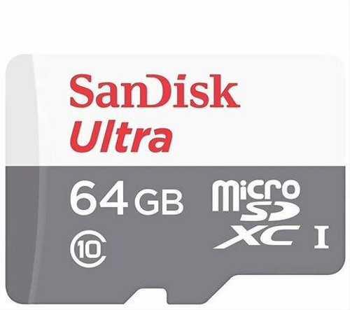 Флеш-карта Micro SD SanDisk 64 Gb Class 10