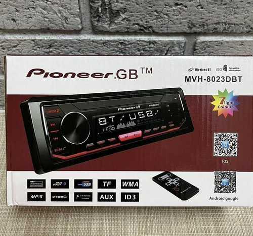 Автомагнитола 1din Pioneer.gb bloetooth 50W x4