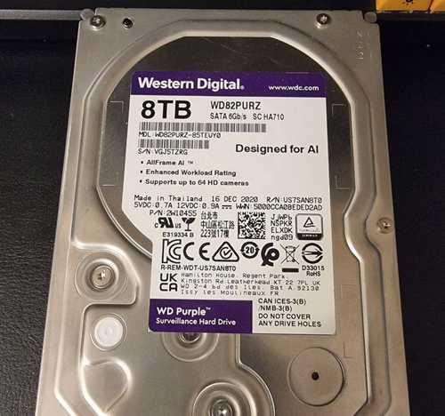 Hdd 8tb western wd, жесткий диск 8тб