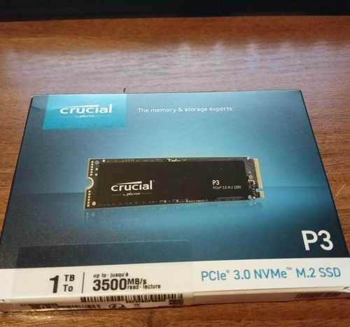 SSD M.2 Crucial P3 1TB новый