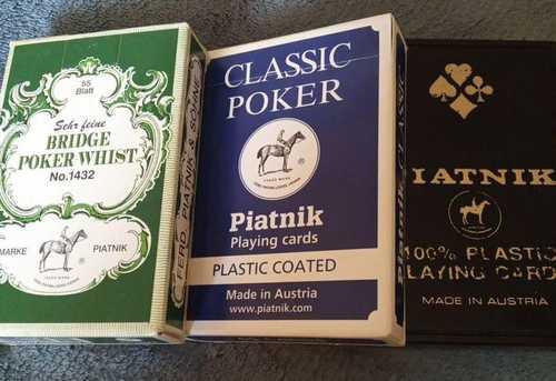Пластиковые игральные карты Piatnik Австрия