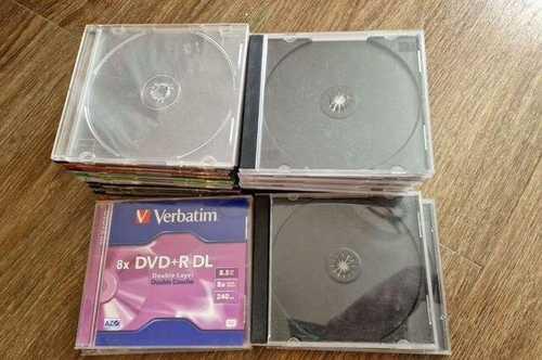 Коробки Verbatim для DVD и CD дисков. 27 штук