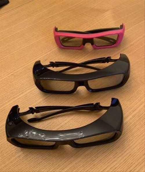 3D очки sony TDG-BR250 (2шт.) и TDG-BR50 (1шт. дет