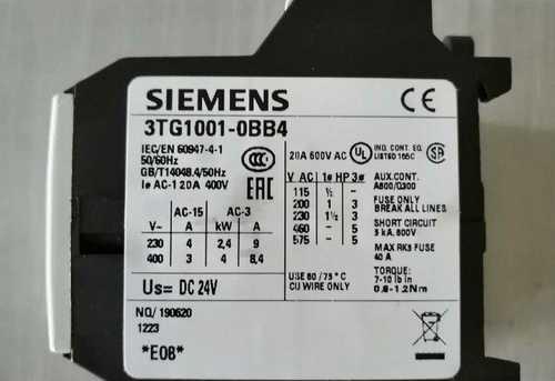 Контактор Siemens 3TG1001-0BB4 2шт