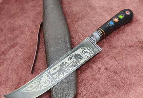 Узбекский нож пчак Волки