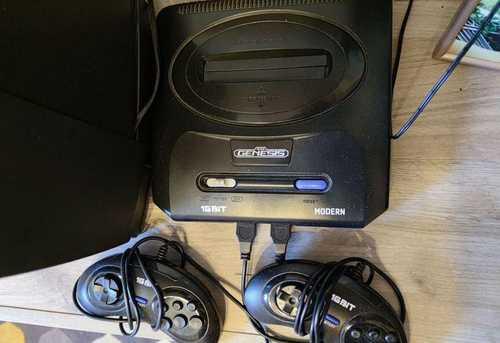Sega Retro Genesis Modern + 300 игр + 2 джойстика