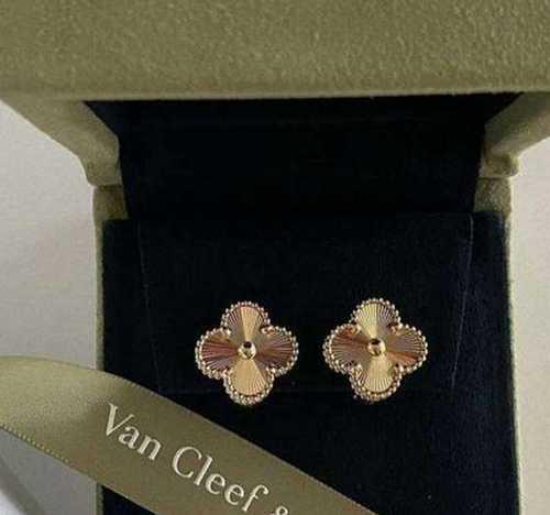 Золотые серьги Van Cleef 9.5гр