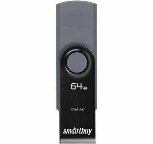 Флеш-накопитель SMART Buy Twist Dual (USB Type-C + USB Type-A) USB 3.0 64GB