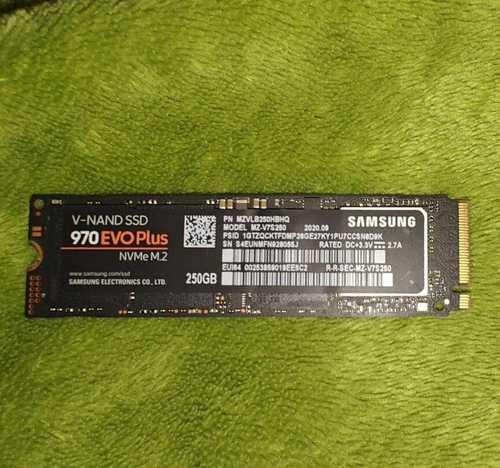 Ssd диск Samsung 970 evo plus 256gb