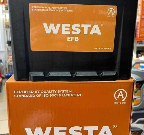 Аккумулятор westa korea EFB Asia 65Ah 580A Корея