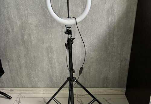 Кольцевая лампа со штативом бу 25 см