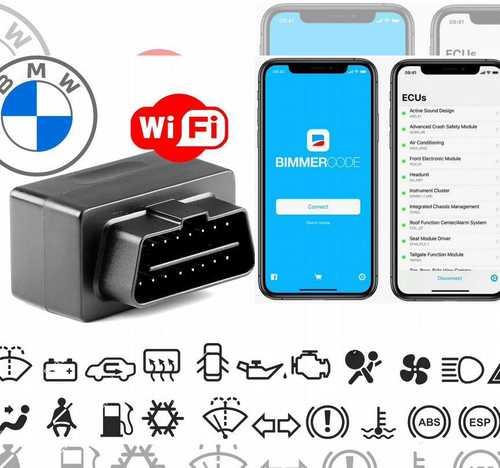 Сканер для BMW F/G-серии. еnet WiFi+USB+LAN