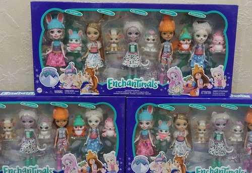 Игровой набор Enchantimals Снежный день с друзьями