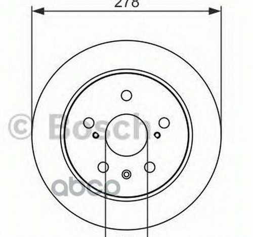 Диск тормозной зад Bosch BN1439, FX1143, ND9019K