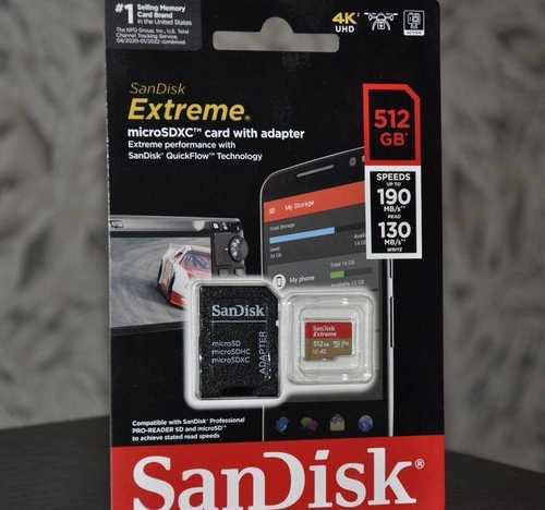 SanDisk Extreme 512GB (новая, запечатанная)