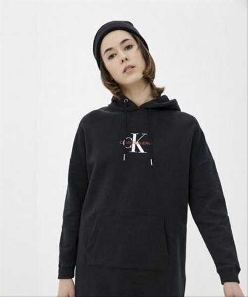 Calvin klein оригинал платье худи 42-44