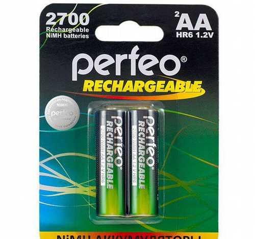 Батарейки аккумуляторные AA Perfeo 2700mAh