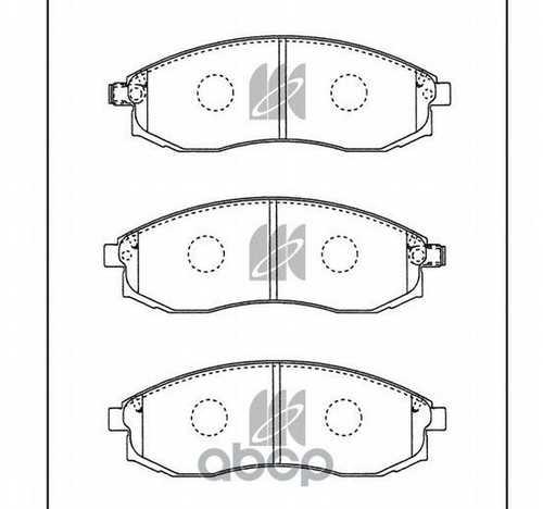 Колодки тормозные дисковые пер. nissan maxima A32