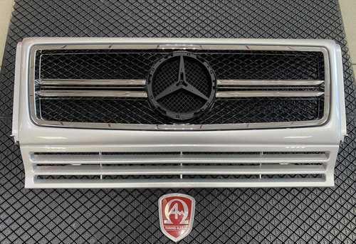 Решётка радиатора 6.3 AMG серебро Mercedes G-class