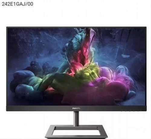 Монитор Philips 242e1gaj 23.8" VA Чёрный, 242e1gaj