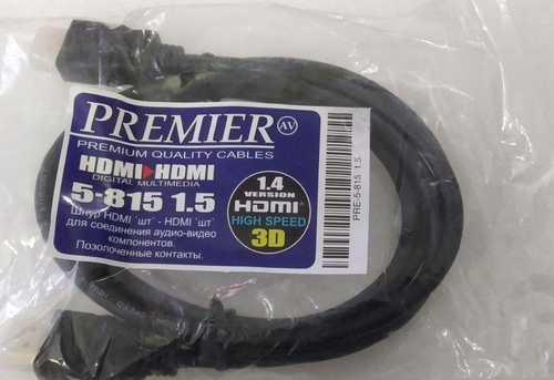 Кабели hdmi-hdmi, ver 1.4, 1.5 м,и 5 метров