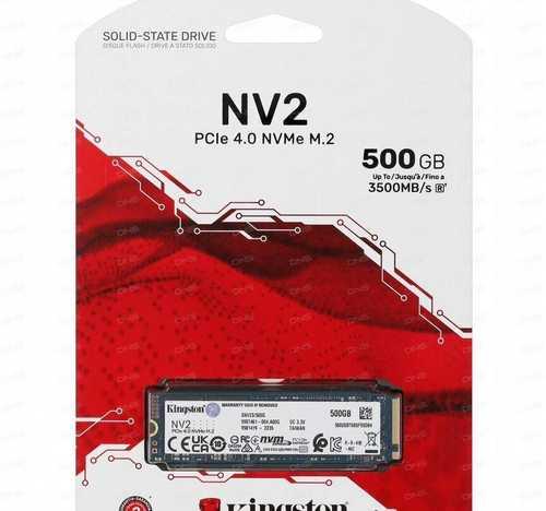 SSD nvme Kingston NV2 500 GB, новые