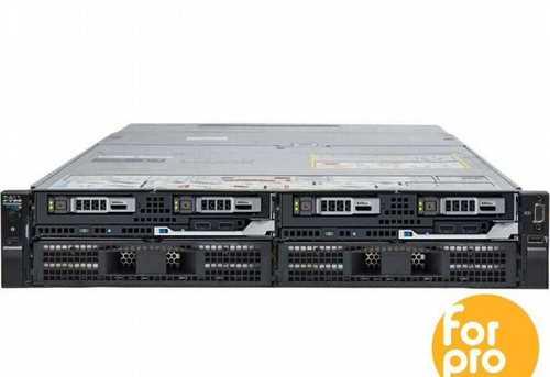Сервер dell FX2S 2xFC630 4xE5-2670v3 128GB, H730