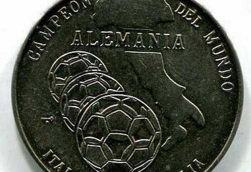 Редкая юбилейная монета Кубы 1 песо 1990 года