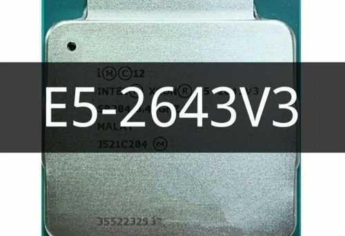 E5-2643v3. 3.4 Ghz, 3.7 в бусте