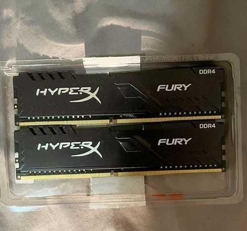 Оперативная память ddr4 Kingston HyperX fury 16gb