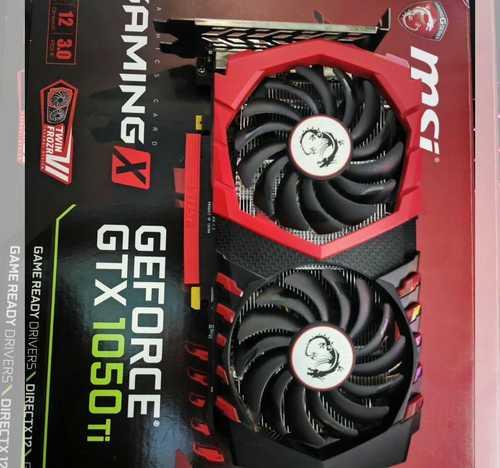 Видеокарта msi gtx 1050 ti gaming x 4 gb