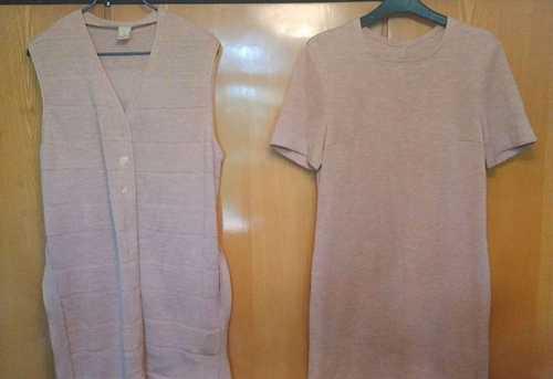Платье женское и жилет (комплект 2) 46-48