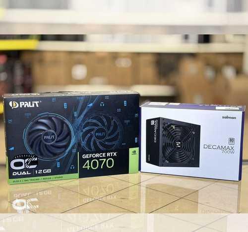 Комплект Zalman (700W)   Palit RTX 4070 12 gb