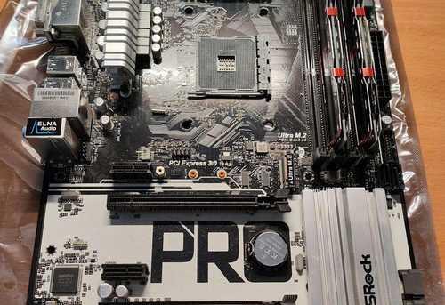 Материнская плата ASRock AB350 Pro4 + 16 гб памяти