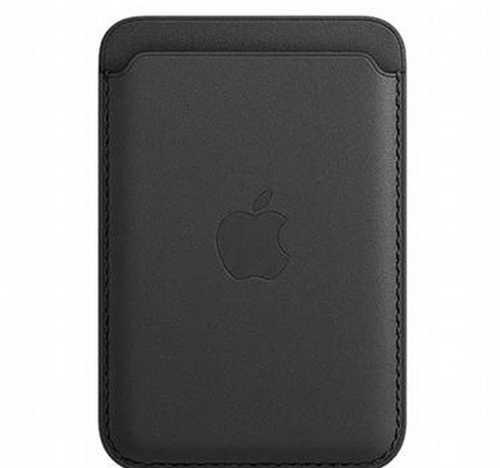Кардхолдер Apple Leather Wallet Magsafe Black