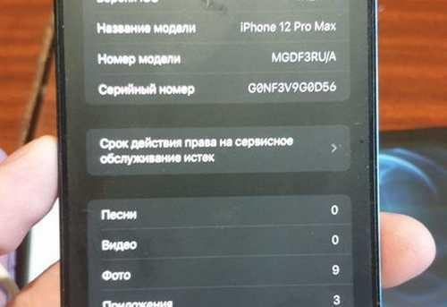 iPhone 12 Pro Max, 256 ГБ