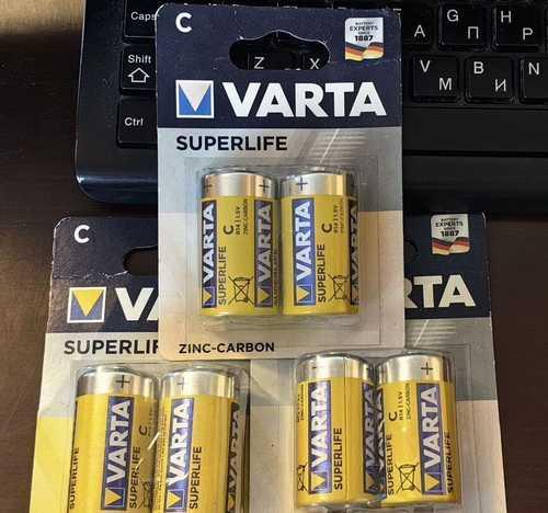 Батарейка varta Superlife C R14 упаковка 2 шт