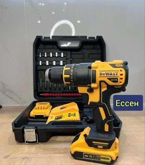 Шуруповерт dewalt ударный 26в+набор