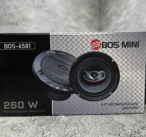 Автомобильные колонки 16.5 см BOS-mini 180W