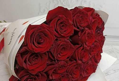 Букет из 25 красных роз Эквадор Доставка цветов