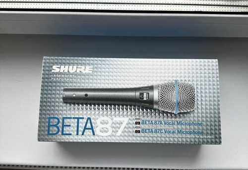Микрофон Shure beta 87A